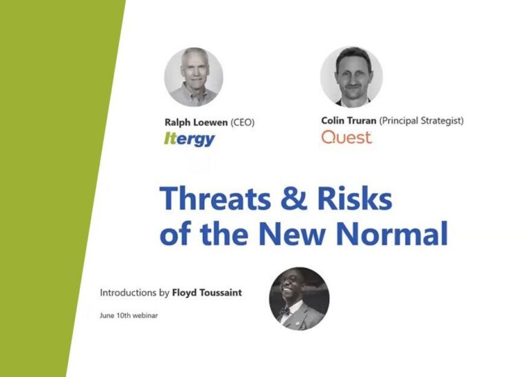 Threats & Risks of the New Normal (webinar) | Itergy